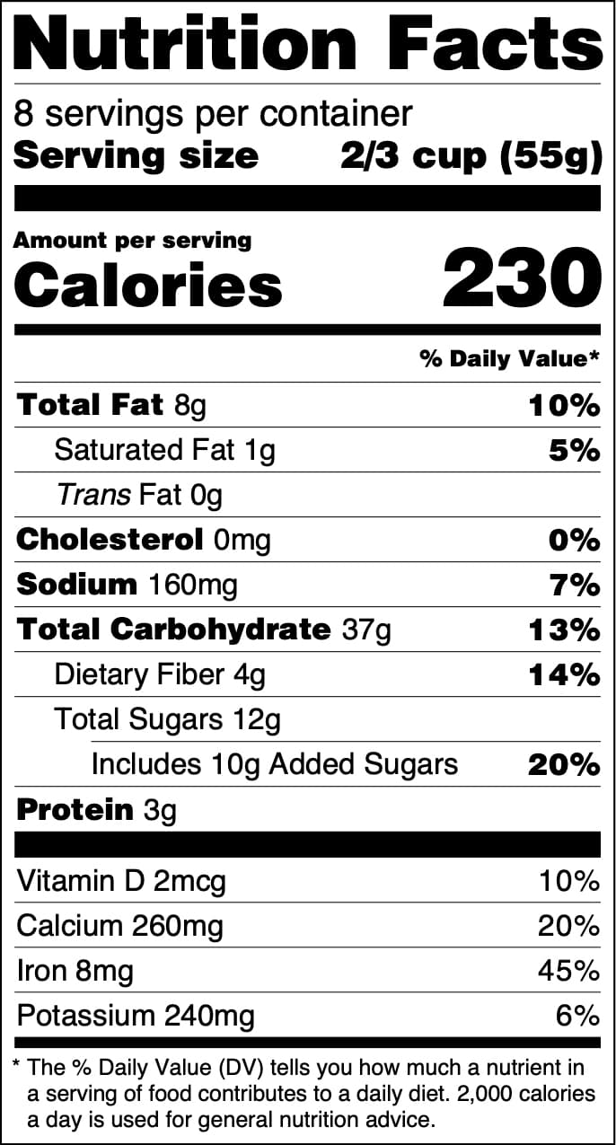 Label Format Selection | Nutrition Facts Labels Generator